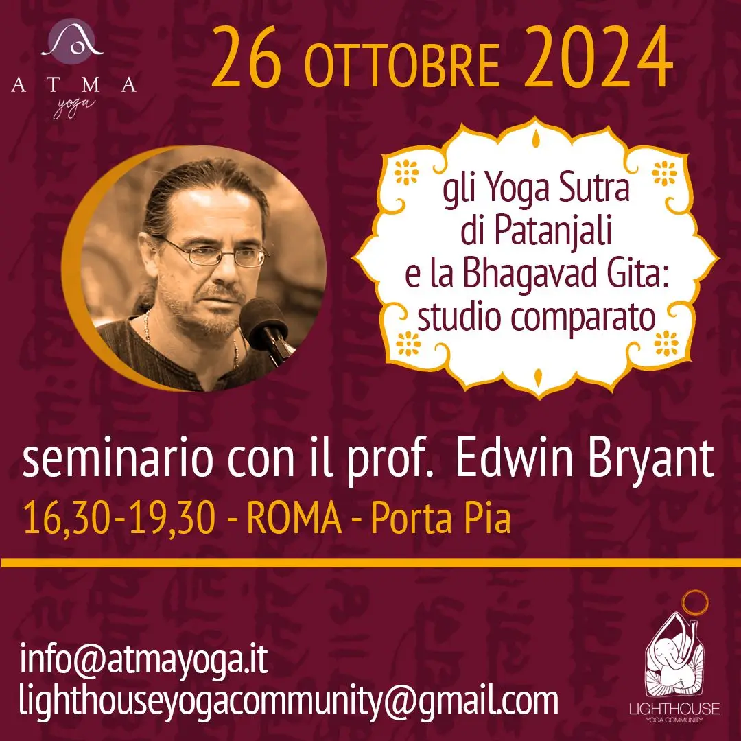Seminario con Edwin Bryant - Atma Yoga Roma